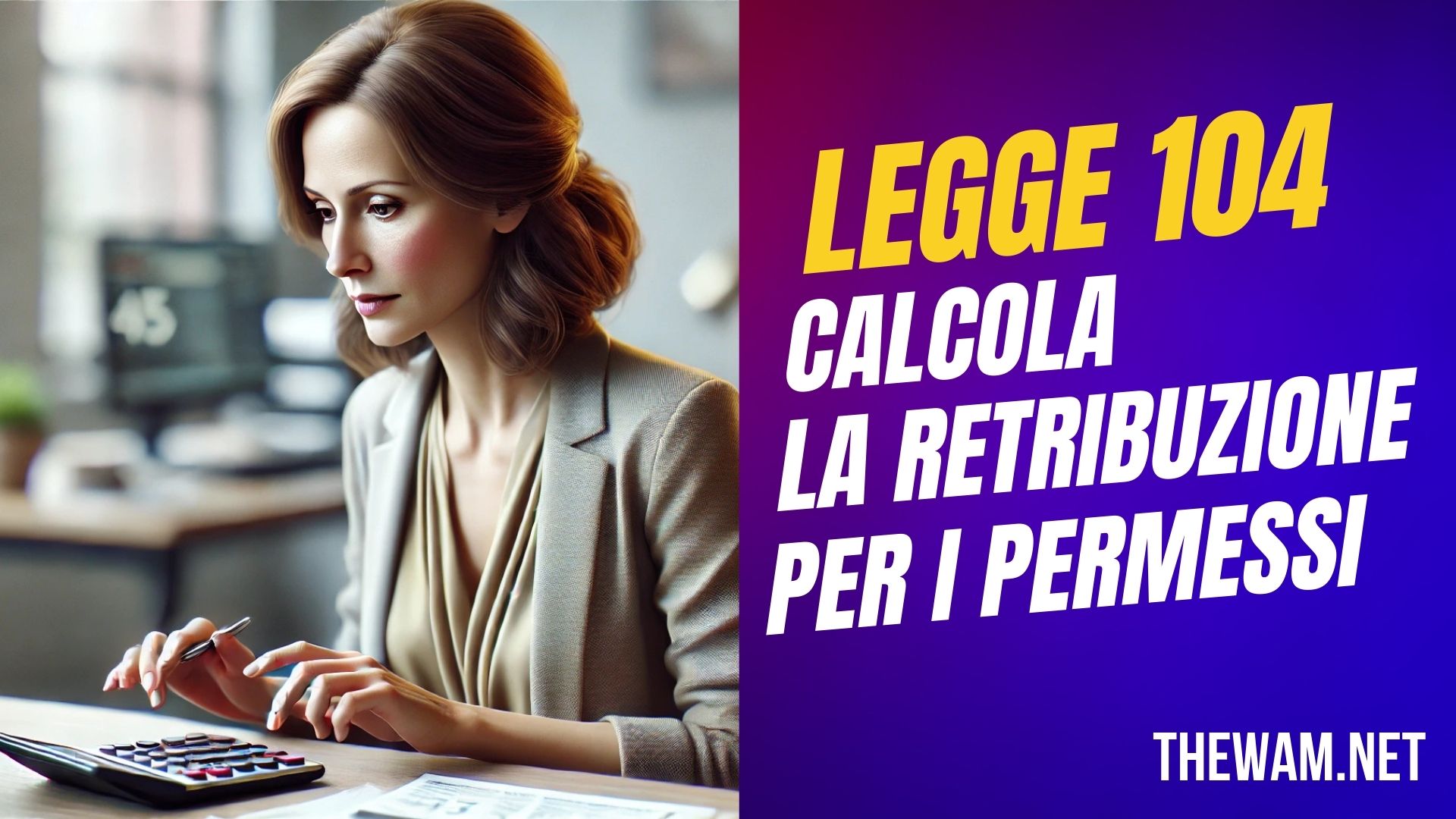 Come calcolare la retribuzione per i permessi 104